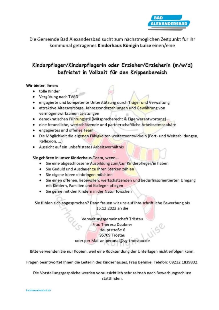 2022-Kinderpflegerin-VZ - Fachakademie für Sozialpädagogik Ahornberg